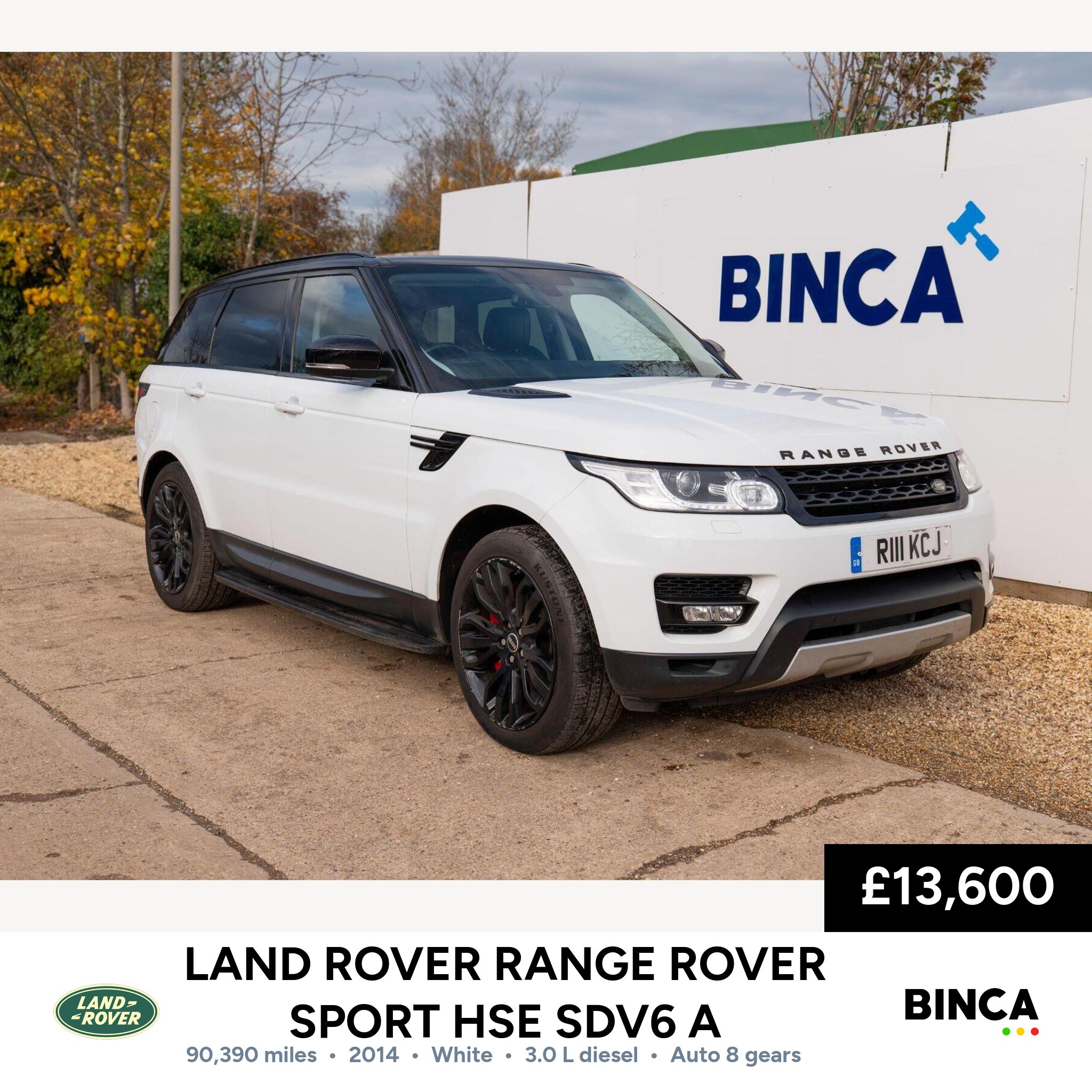 LAND ROVER RANGE ROVER SPORT HSE SDV6 A for sale - BINCA