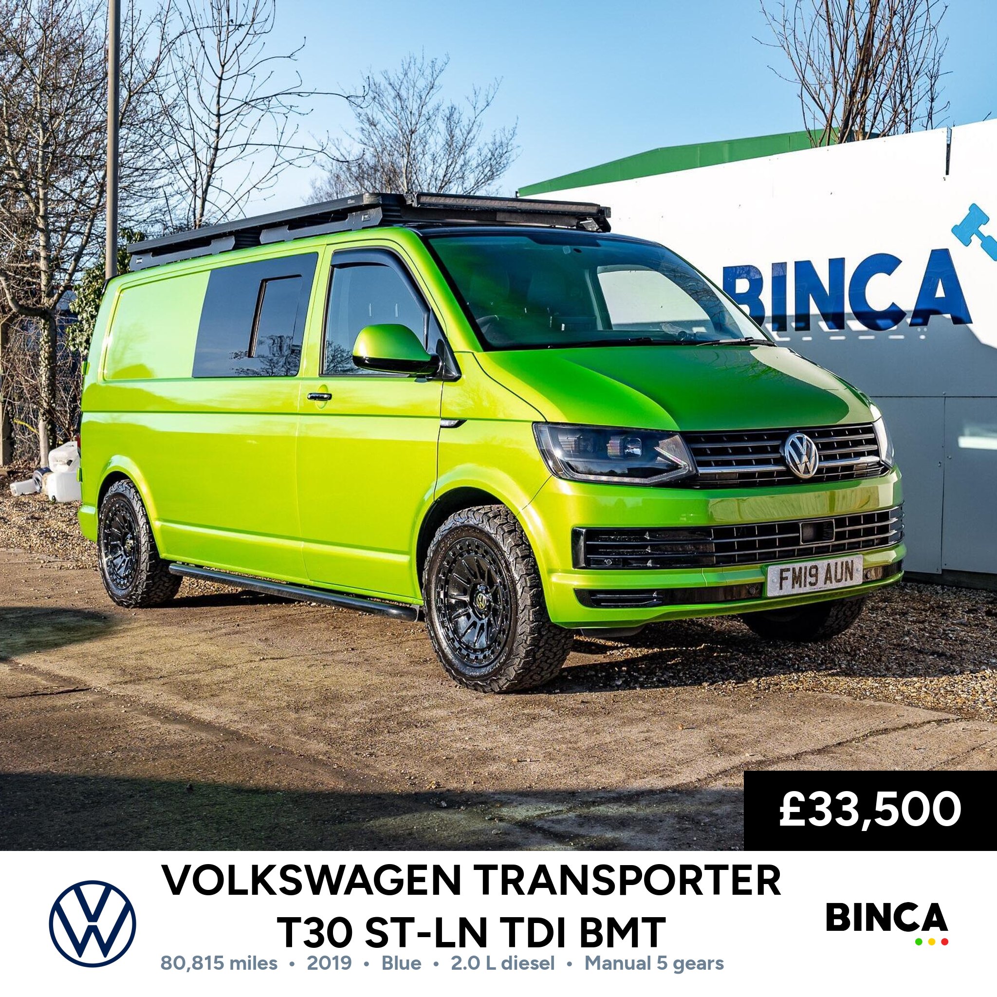 VOLKSWAGEN TRANSPORTER T30 ST-LN TDI BMT for sale - BINCA